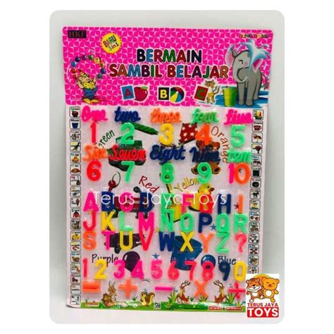 Jual Mainan Abjad Set Angka Huruf Edukasi Abjad 3in1 Besar Di Seller