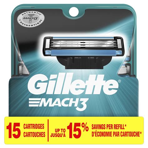 Кассеты для Бритья Gillette Mach 3 (Original) 15 Штук