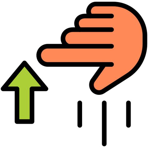 Swipe Up Generic Color Lineal Color Icon