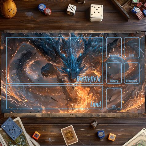 Magic Playmat Magic The Gathering Play Mat Dragon Mat Card Games