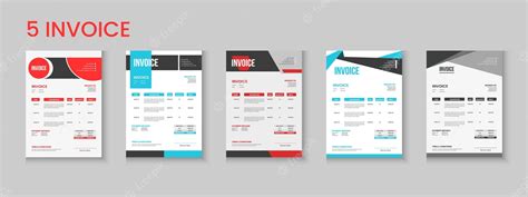 premium vector invoice bundle invoice collection invoice set company billing cash voucher