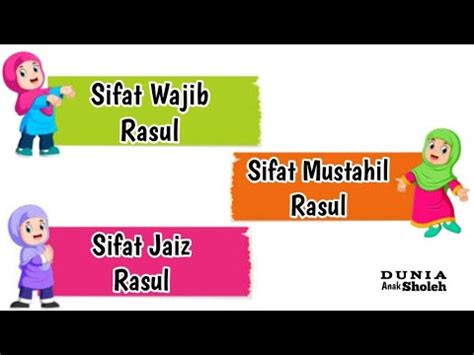 Belajar Sifat Wajib Sifat Mustahil Dan Sifat Jaiz Rasul YouTube
