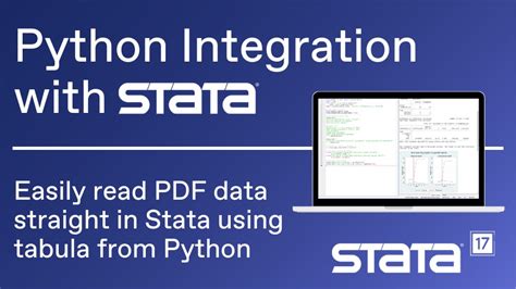 Python Data Stata17 Stata Pystata Stata Uk