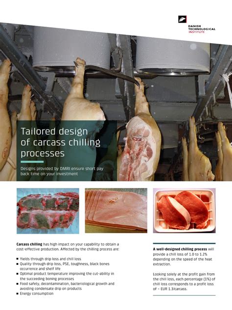 Best Practice Tailored Design Of Carcass Chilling Processes Pdf Meat Refrigeration