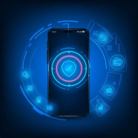 Premium Vector Vector Abstract Technology Security Internet Banking Concept Wallet Application