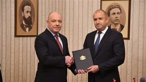 Кандидат премиерът проф Габровски прие мандата на ГЕРБ за съставяне на кабинет Nova