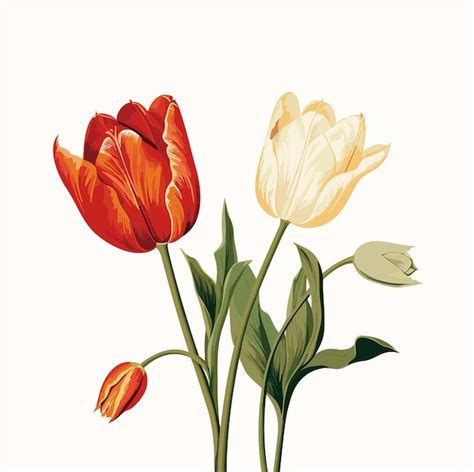 Premium Vector Tulip Vector