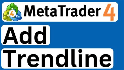 How To Add Trendline In Metatrader 4 Easy To Follow Youtube