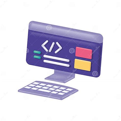 Programming Screen Code On Computer Stock Vector Illustration Of Application Data 321879303