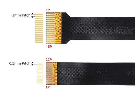 Raspberry Pi5 Dsi Cable Ffc 15pin To 22pin Flexible Flat Fpc For Rpi5 Cm4 Cm3 With Emi