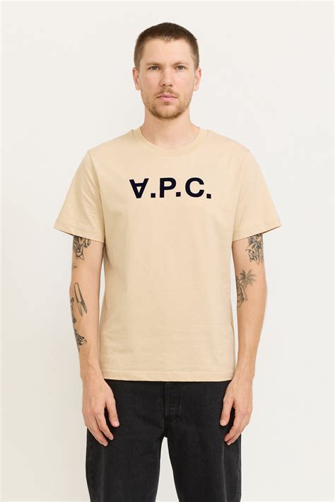 Apc Standard Grand Vpc T Shirt Beigedark Navy Maplestore