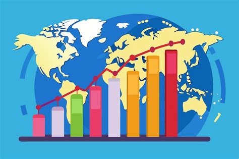 The Visual Displays A Global Sales Data Chart Indicating Stagnant