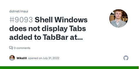 Shell Windows Does Not Display Tabs Added To Tabbar At Runtime Winui3
