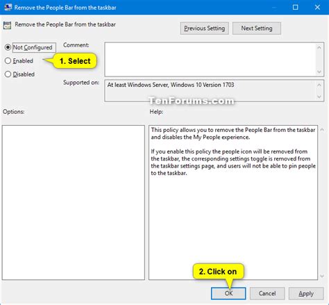 Enable Or Disable People Bar On Taskbar In Windows 10 Tutorials
