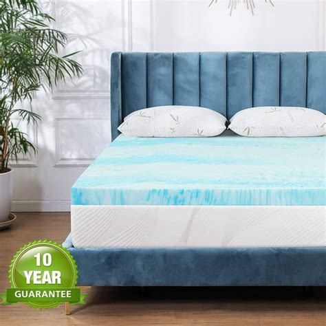 Gel Infused Memory Foam Mattress Topper Twin Xl 2 Inch Pressure