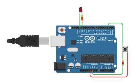 Circuit Design Push Button Zaidan Fitra Baihaqi Tinkercad