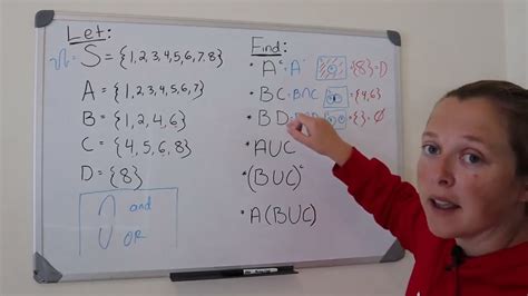 Introduction To Set Notation Complement Union Intersection Sample Space Event Element