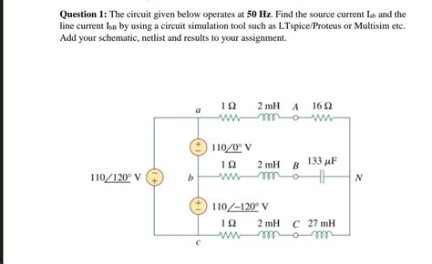 Solved Question The Circuit Given Below Operates At Chegg Com