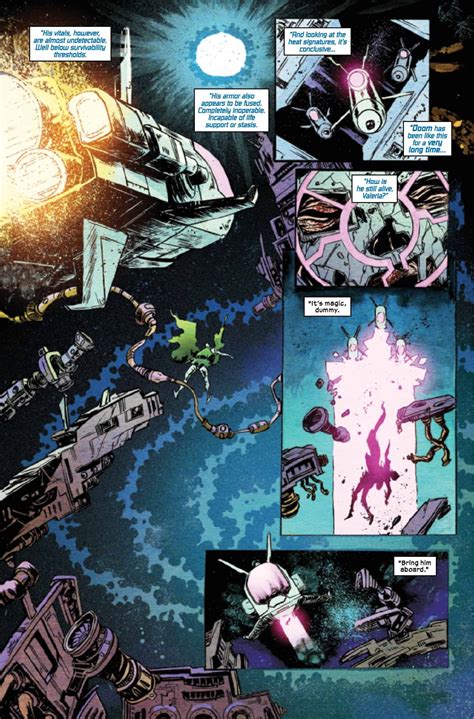 Doctor Doom And Valeria Richards Face Down Galactus In Doom 1 Comic