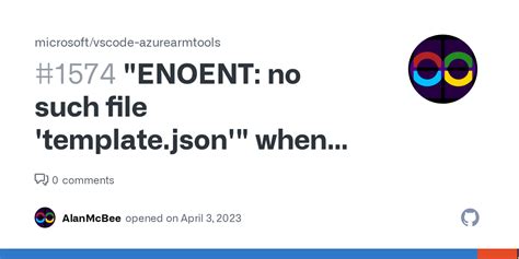 ENOENT No Such File Template Json When Using Parameters Json