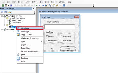 Where Does The Code Go In A Custom Form Or Userform Excel Vba Creative Blog