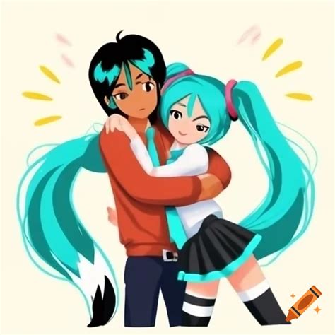 Miku Hugging Touching