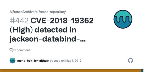 cve 2018 19362 high detected in jackson databind 2 9 5 jar · issue