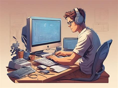 Premium Ai Image Illustration Of Computer Programming