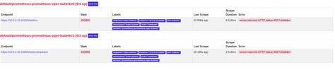 Kubernetes Helm Prometheus Targets Showing 403 For Kubelet Stack