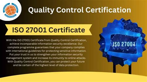 Ppt Iso 27001 Certification Quality Control Certification