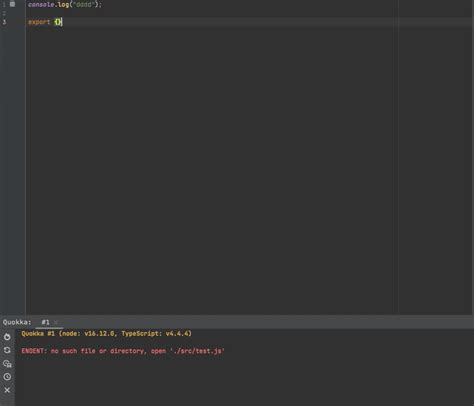 issue while running typescript files with node 16 12 · issue 709 · wallabyjs quokka · github