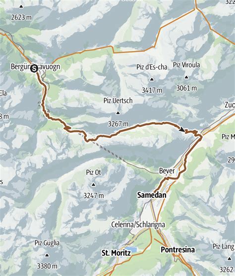 Anhänger Transalp Etappe 4 Bergün Samedan • Mountainbike Transalp