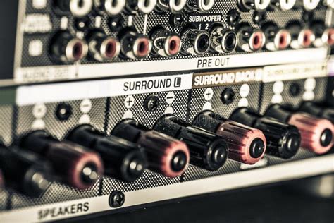 Amplifier Connectors Stock Photo Image Of Plug Connect 106769416