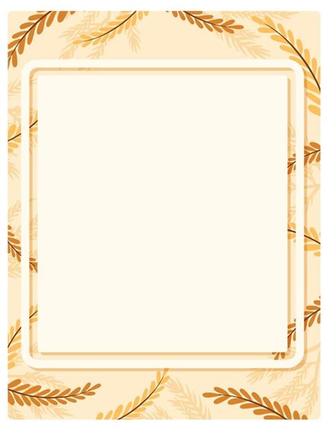 premium vector autumn leaves aframe border template background