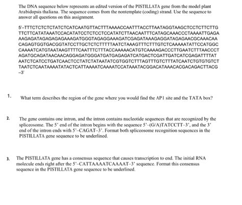 Solved The DNA Sequence Below Represents An Edited Version Chegg Com
