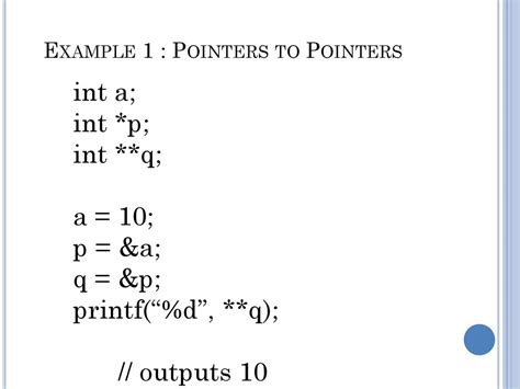 Pointers Ppt Download