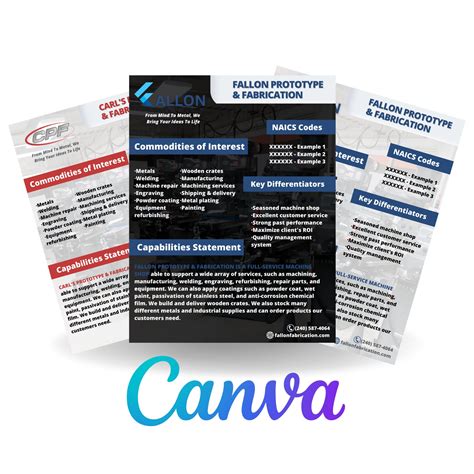 Capability Statement Template Moving Capability Statement Capability