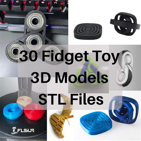 30 Fidget Toy Stl Files 3d Printing Files 30 3d Models 3d Printer Files 3d Print File