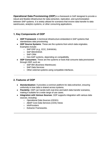 Operational Data Provisioning Odp Pdf Microsoft Sql Server
