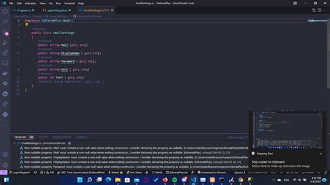 مشکل در بایند کردن فایل Appsettings Json و Program Cs در دات نت 6