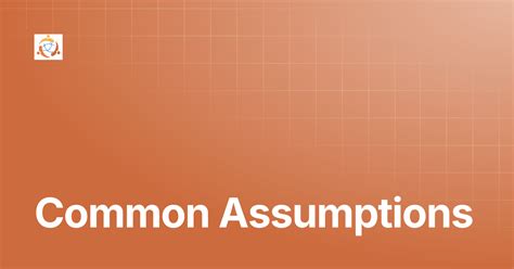 Common Assumptions Dci Standards