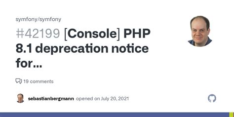 Console Php 81 Deprecation Notice For Helpersetgetiterator · Issue 42199 · Symfony