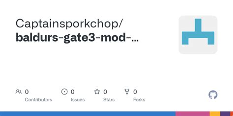 Github Captainsporkchopbaldurs Gate3 Mod Manager