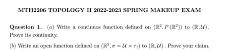 Solved Question 1 A ﻿write A Continuos Function Defined