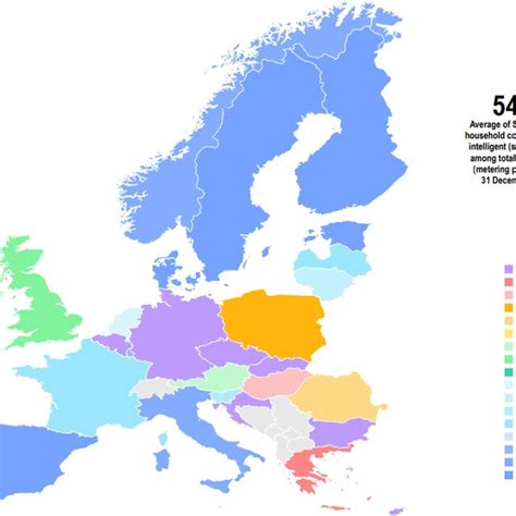 Smart Meter Roll‐out Rates In Eu Member States And Norway In 2021