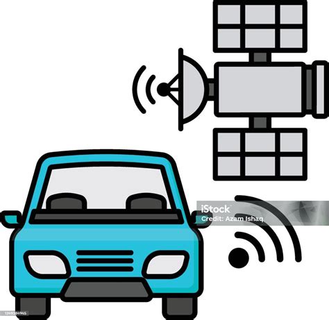 로보 자동차 개념 벡터 컬러 아이콘 디자인 미래 교통 기호 무인 그린 전송 혁신 표지판 자율 항공 차량 스톡 일러스트와 통신 위성 4x4 자동차에 대한 스톡 벡터 아트 및
