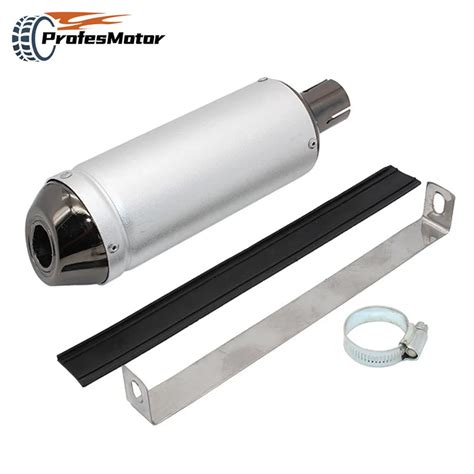 바이크 오토바이 머플러 배기 시스템 범용 28mm 125 150cc 클램프 파이프 자전거 카요 스쿠터 티몬