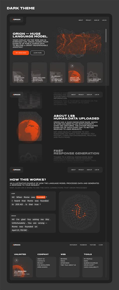 Orion — Ai Website On Behance