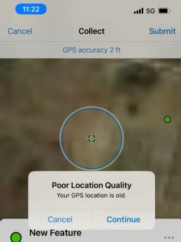Your Gps Location Is Old In Field Maps Connected To A Da2 Mapping
