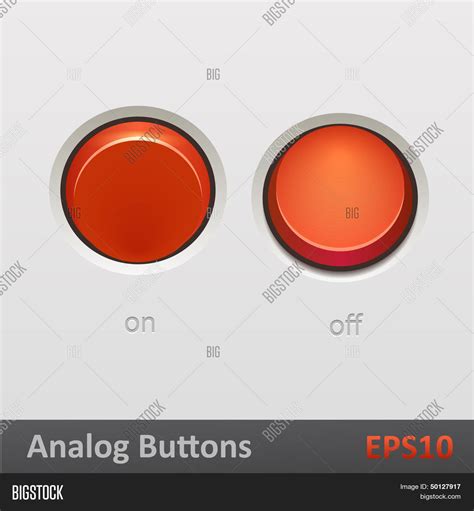 Realistic Red Toggle Vector And Photo Free Trial Bigstock